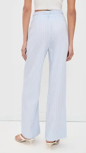 Onia Striped Paper Bag Waist Trousers