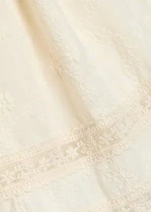 SOLAQUA Embroidered Wide-leg Trousers