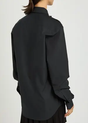 AARON ESH Military Cotton-poplin Shirt - Black