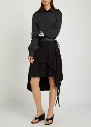 AARON ESH Military Cotton-poplin Shirt - Black