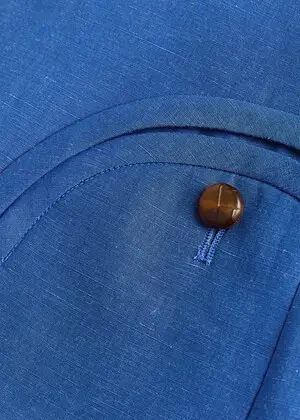 BLAZÉ MILANO Double-breasted Silk And Linen-blend Blazer