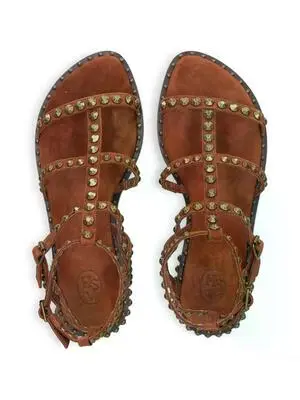 Ash Stud-embellished Sandals - Brown