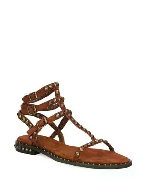 Ash Stud-embellished Sandals - Brown