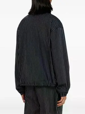 DIESEL® Pinstripe Phoenix Embroidered Jacket