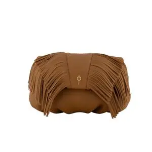OTRERA Fringe Leather Leda Clutch