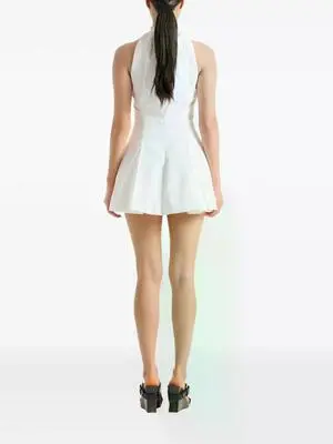 Balmain Flared Cotton Poplin Dress