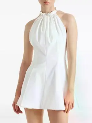 Balmain Flared Cotton Poplin Dress