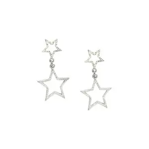 MAISON DE GALA Starlight Duo Outline Drop Earrings