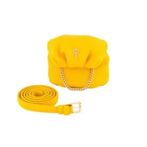 OTRERA Leather Belt Bag And Crossbody - Orange