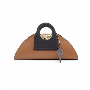 OTRERA Mini Taco Leather Handheld Bag - Brown