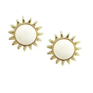 MAISON DE GALA Sunburst Stud Earrings - Gold