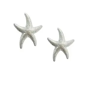 MAISON DE GALA Starfish Stud Earrings - Silver