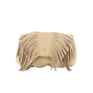 OTRERA Fringe Leather Leda Clutch