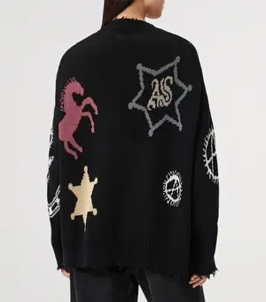 ALLSAINTS Cotton Jacquard Hester Cardigan