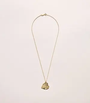JENNIFER MEYER Hammered Heart Pendant Necklace