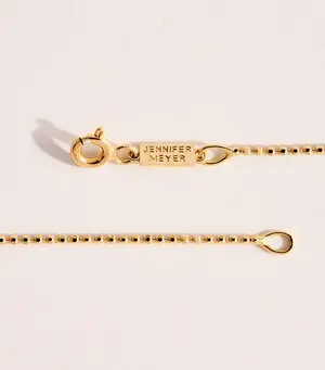 JENNIFER MEYER Hammered Heart Pendant Necklace