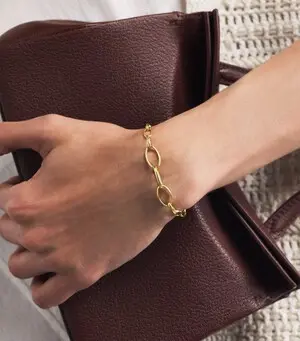 JENNIFER MEYER Yellow Graduated Edith Link Bracelet