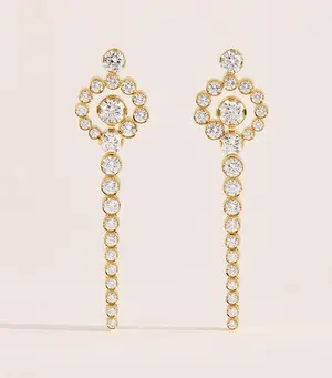 Sophie Bille Brahe Yellow And Diamond Escargot De Rêve Earrings - Gold