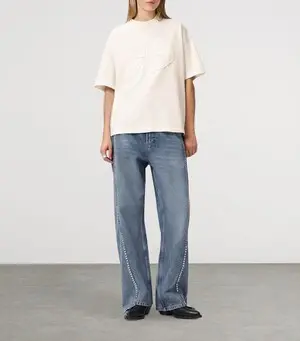 ALLSAINTS Organic Cotton Insignia Etta T-shirt - White