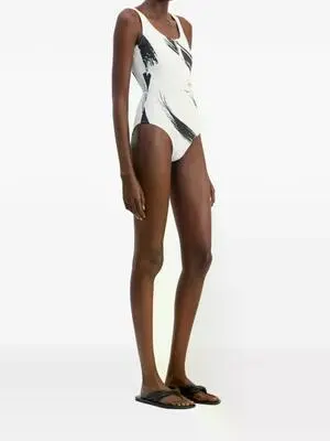 Loulou De Saison Minea Zipped Printed Swimsuit