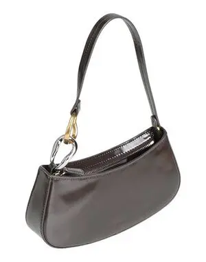 Staud Glossed-leather Baguette Bag