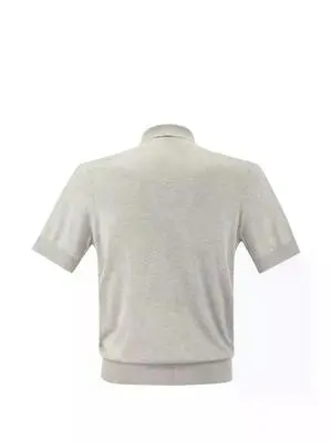 Brunello Cucinelli Button Short-sleeved Polo Shirt - Grey
