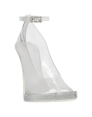 Gcds Stiletto Pumps With Buckle Strap - Transparent