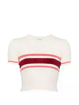 Self-portrait Ribbed T-shirts For Women