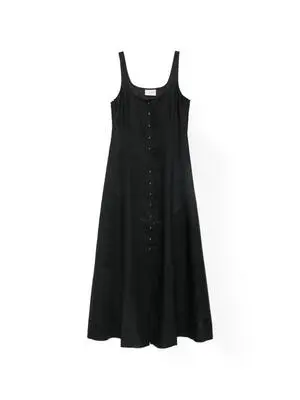 MC2 SAINT BARTH Mina Sleeveless Midi Dress - Black