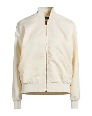 Versace Bomber Jacket With Logo - Cream