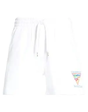 Casablanca Organic Cotton Tennis Club Shorts - White