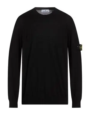 Stone Island Virgin Wool Sweater - Black
