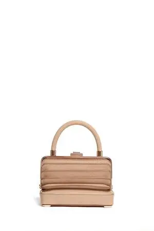 Gabriela Hearst Small Diana Snakeskin Bag - Nude