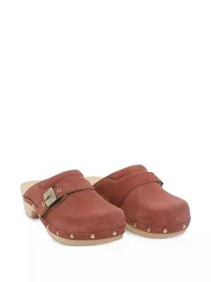 DR. SCHOLL'S SHOES Pescura Buckle Mules - Brown