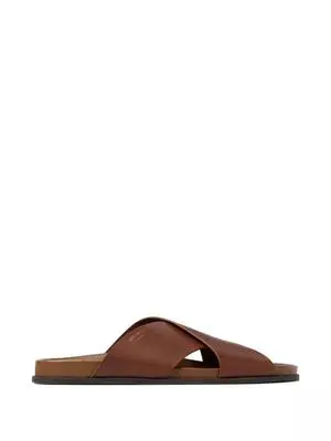 JIMMY CHOO Crossover-strap Sandals - Brown