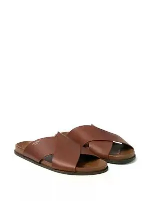 JIMMY CHOO Crossover-strap Sandals - Brown