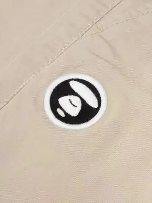 AAPE BY *A BATHING APE Moonface Embroidered Shorts