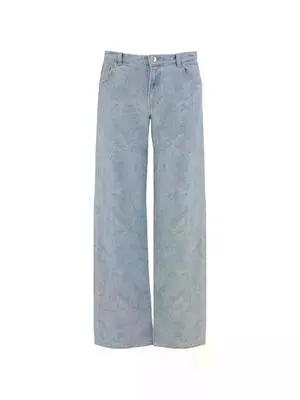 Just Cavalli Acid-wash Wide-leg Jeans