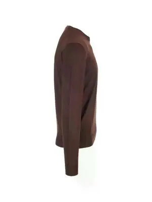 MAURO OTTAVIANI Ribbed-trim Crew-neck Sweater - Brown
