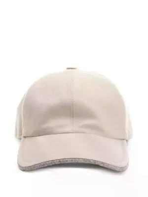 BARBA NAPOLI Wool Baseball Cap - Neutrals
