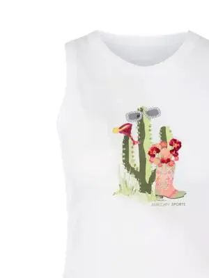 MARCCAIN Graphic-print Sleeveless Tank Top
