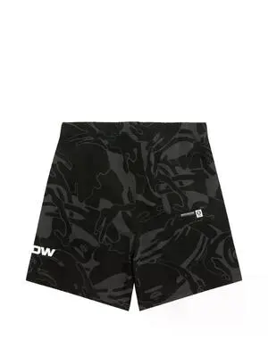 AAPE BY *A BATHING APE Moonface Logo-patch Camo Shorts - Black