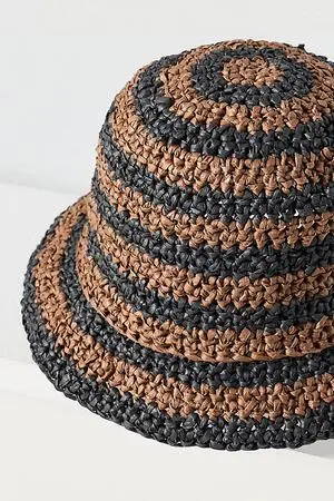 BRUNNA.CO Brigitte Raffia Bucket Hat