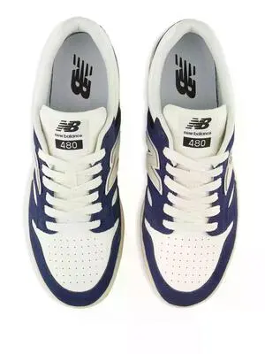 NEW BALANCE 480 Leather And Suede Trainers