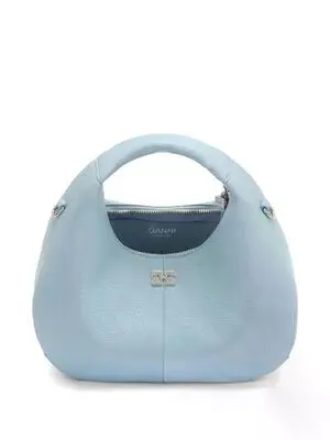 GANNI Logo-plaque Tote Bag - Blue