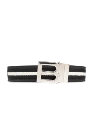 Bally Belt With Logo - Black