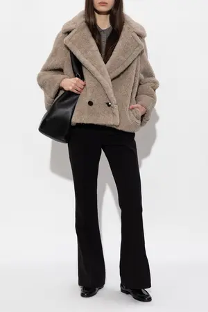 Max Mara Cambusa Fur Coat - Grey