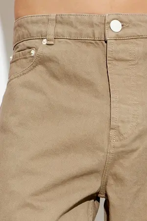 AMI Paris Wide-leg Jeans - Brown