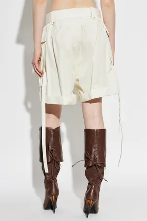 Alexander McQueen Cargo Shorts - Cream