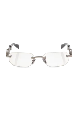 Balmain Silver Tone Eyewear For Men